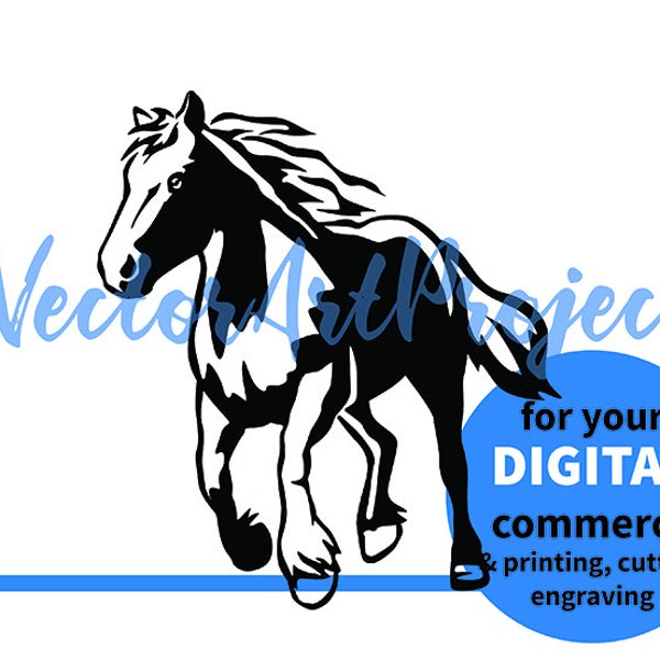 Percheron Horse Svg Cuttable Vector - Etsy