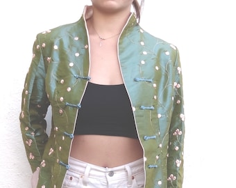 Chinese silk jacket | Etsy