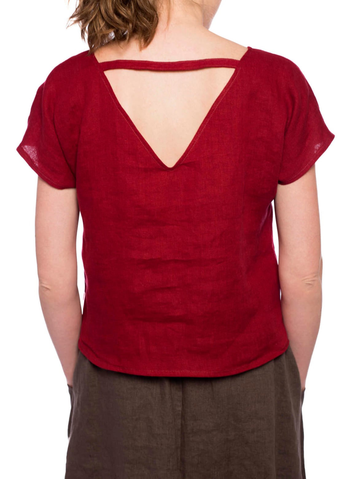 Linen Top/ Linen Blouse/ Linen Summer Blouse/ Linen Shirt | Etsy