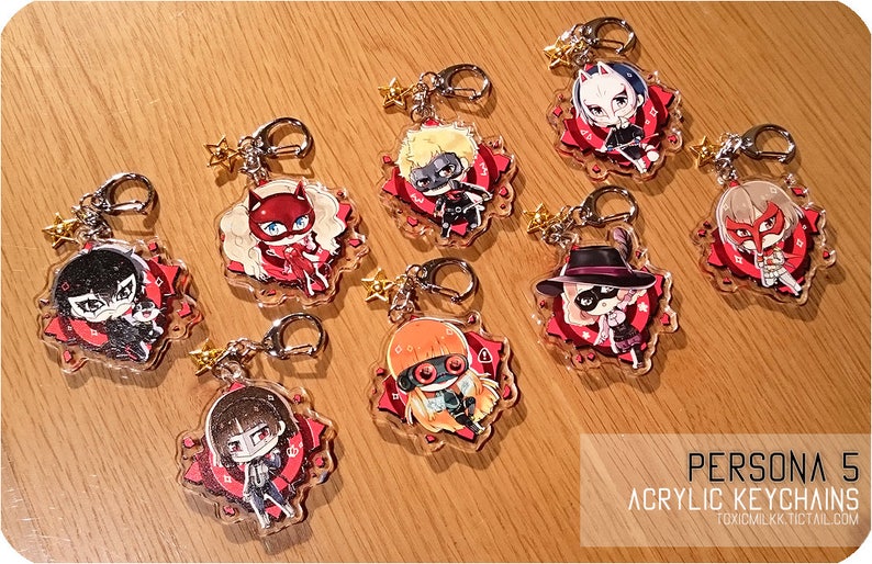 Persona 5 Acrylic Keychains | Etsy