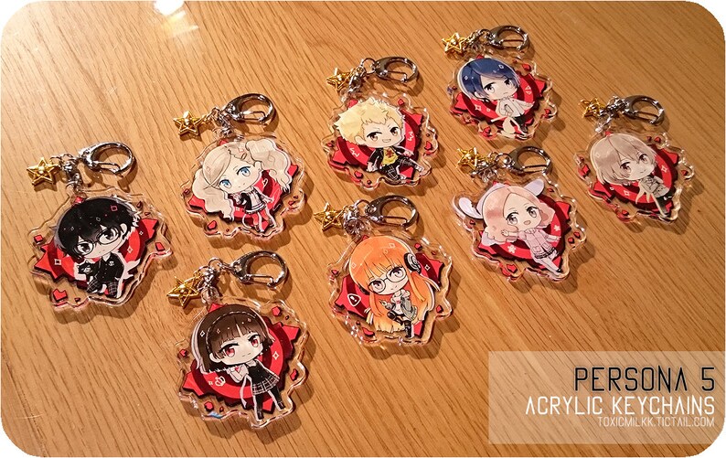 Persona 5 Acrylic Keychains | Etsy