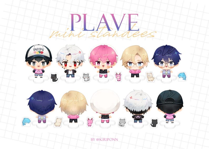 PLAVE Mini Acrylic Standees - Etsy