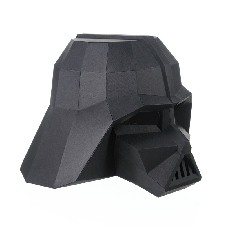 Darth Vader Mask Pre Cut Paper Kit Diy Star Wars Mask Etsy