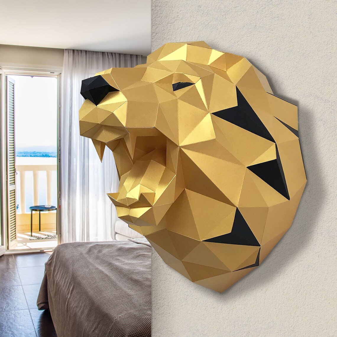 LION papercraft pdf 3D Papercraft Build Your Lion Low Poly | Etsy