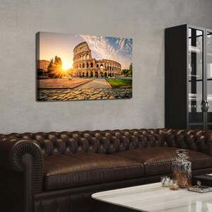 Rome Colosseum Canvas Wall Art, Italy Architecture Prints Pictures Rome ...