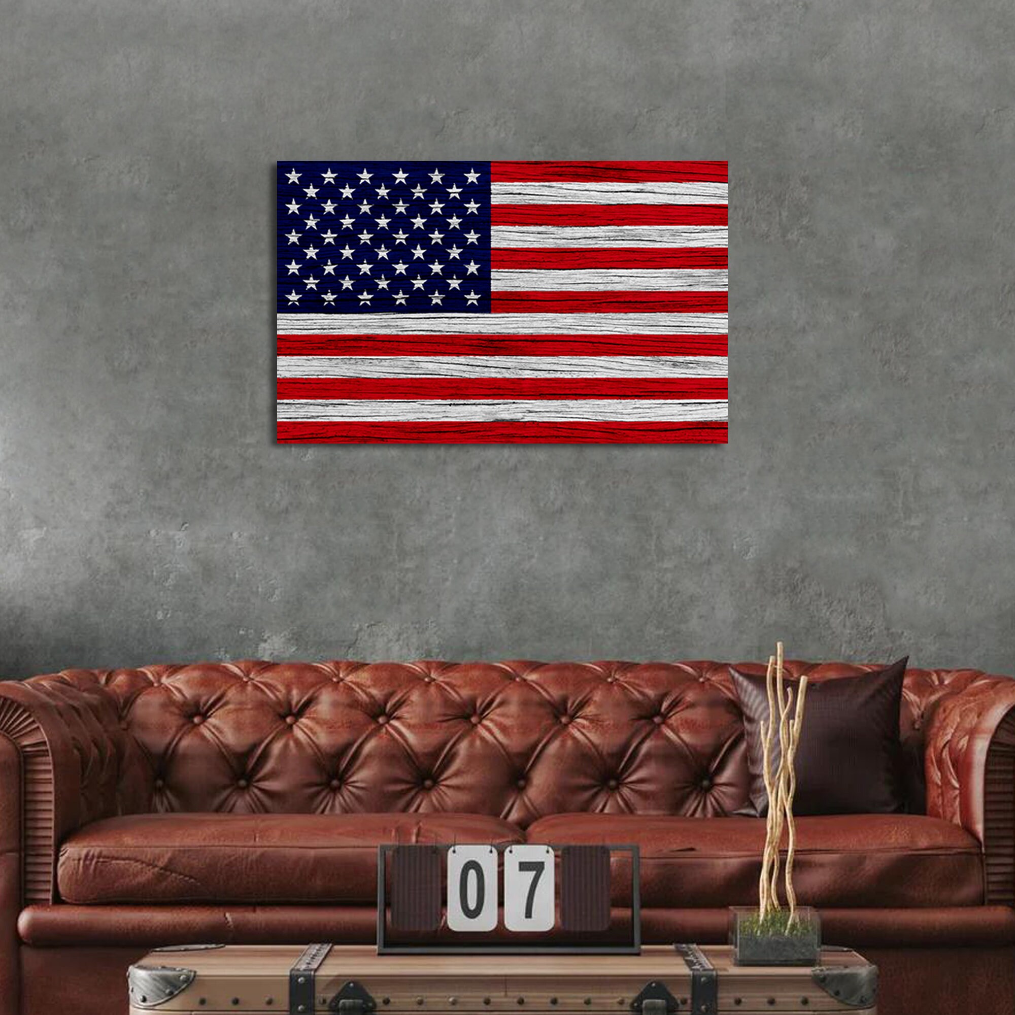 American Flag Wall Art United States of America Flag Canvas Prints ...