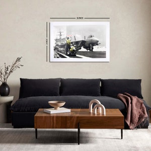 Applause Jet Aircraft Carrier Wall Art Banksy Canvas Prints Pictures ...