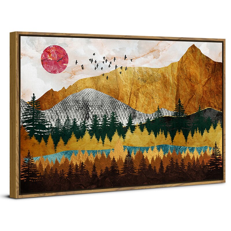 Abstract Mountain Art - Etsy