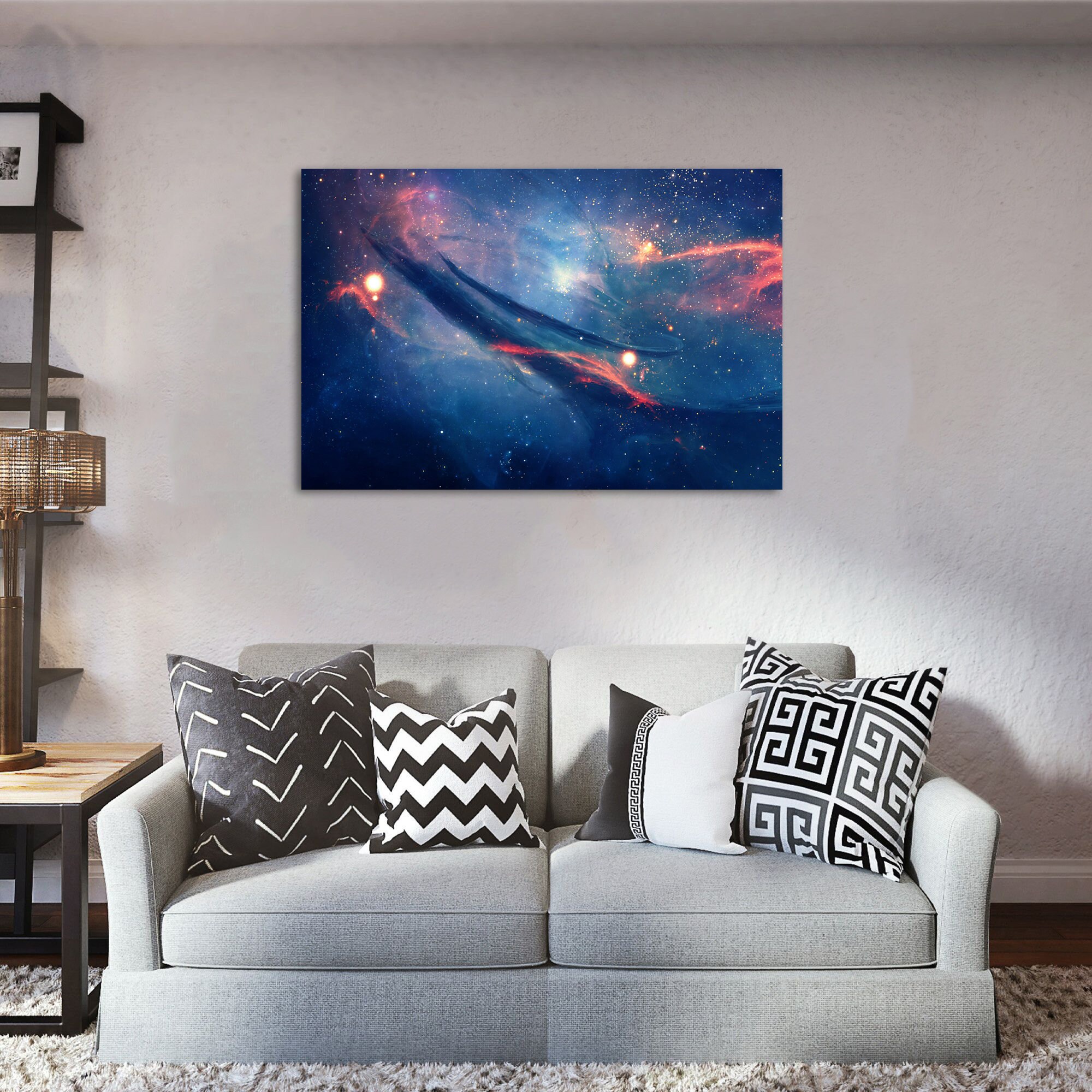 Nebula Canvas Wall Art Colorful Space Wall Decor Galaxy Prints Pictures ...