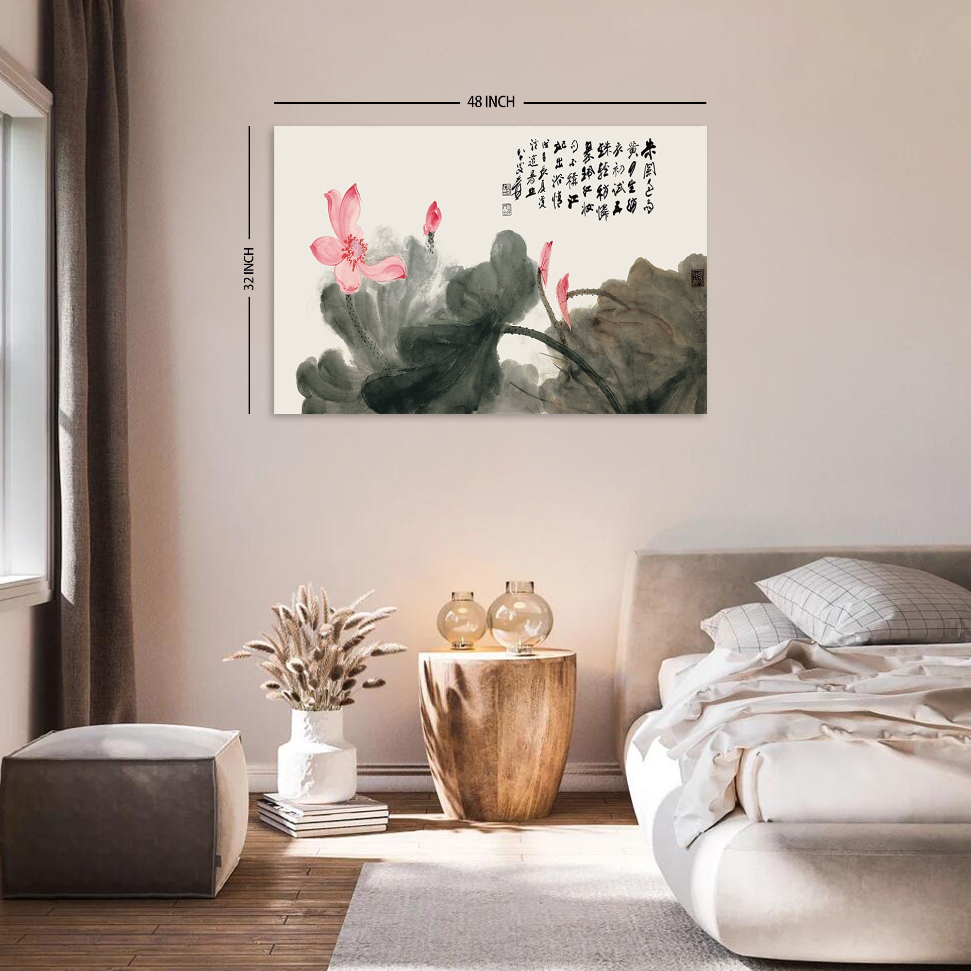 Vintage Chinese Canvas Wall Art Chinese Traditional Ink - Etsy