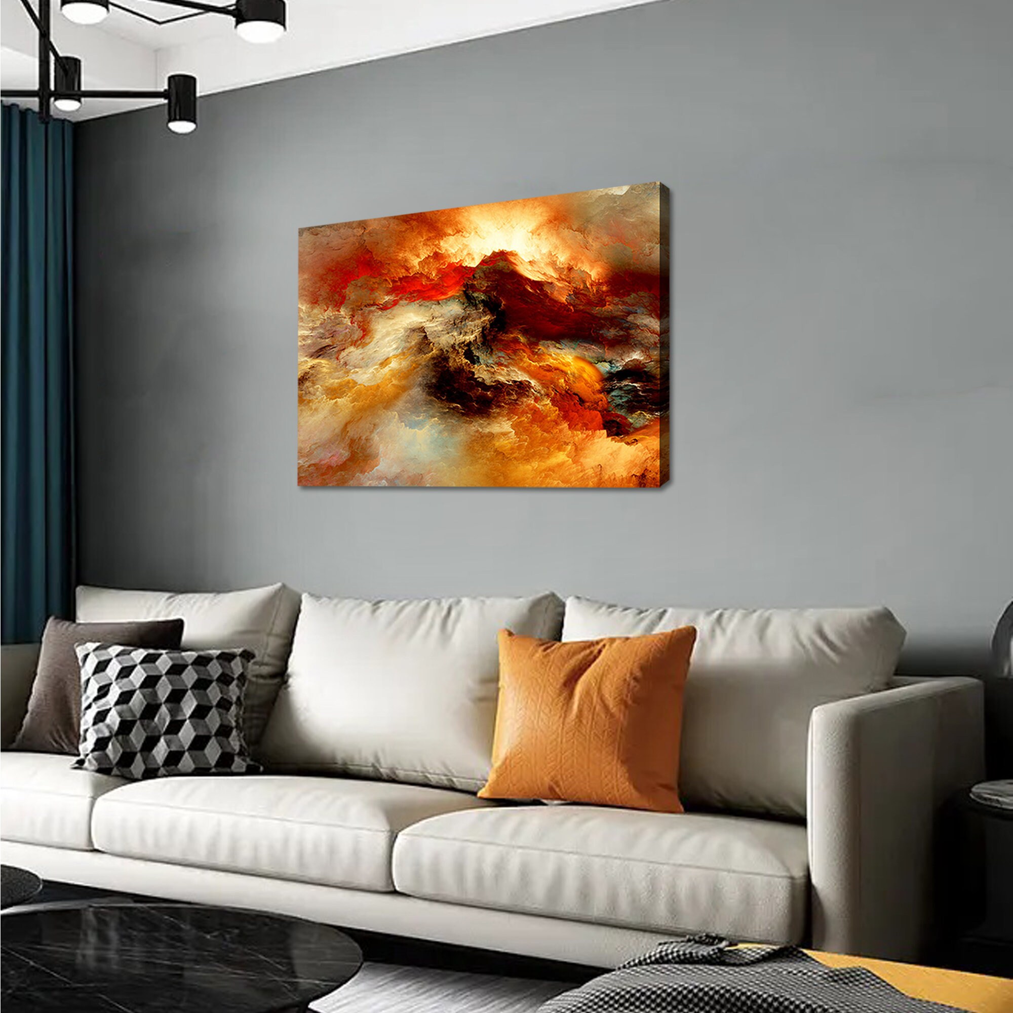 Abstract Nebula Canvas Wall Art Fantastic Universe Space Prints ...