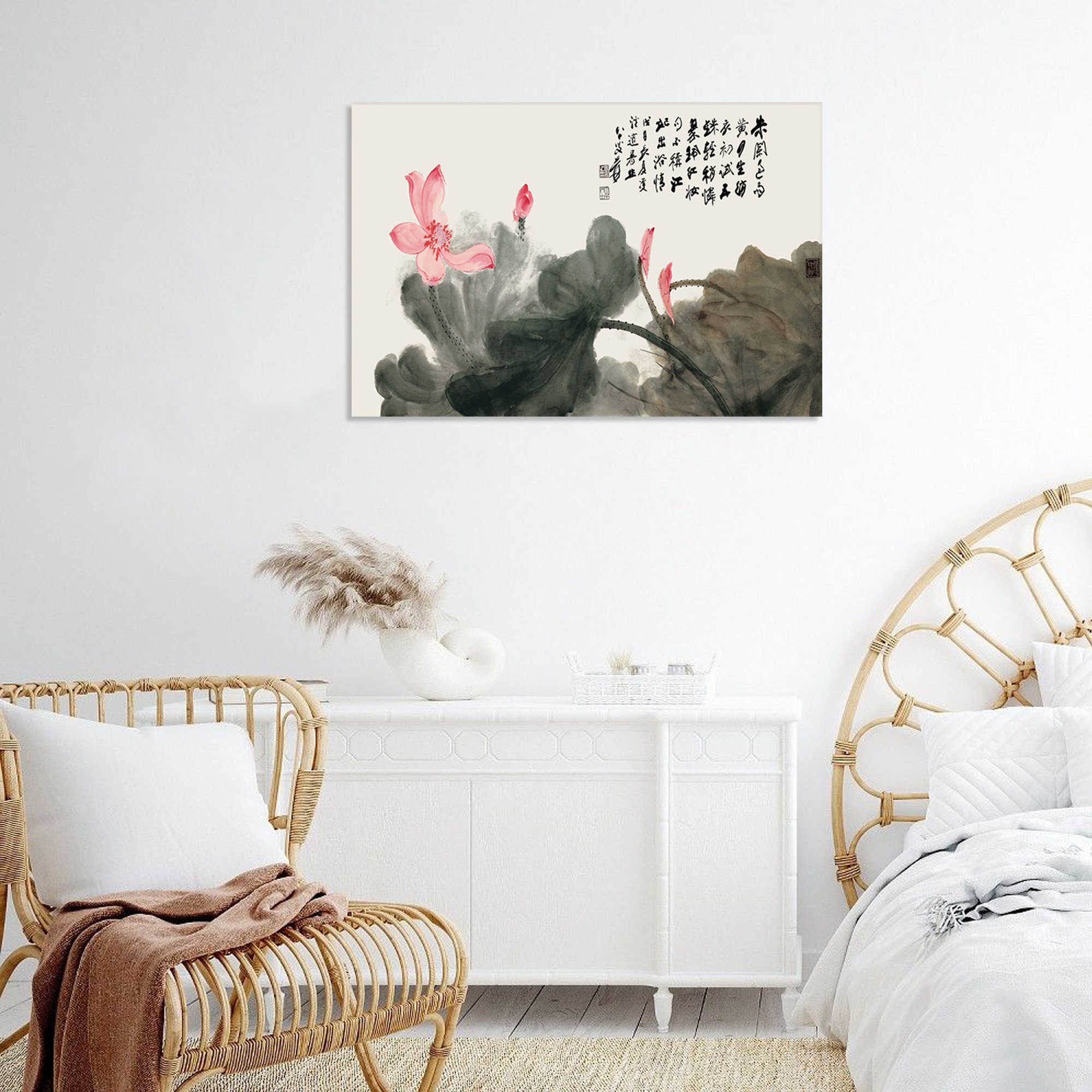 Vintage Chinese Canvas Wall Art Chinese Traditional Ink - Etsy