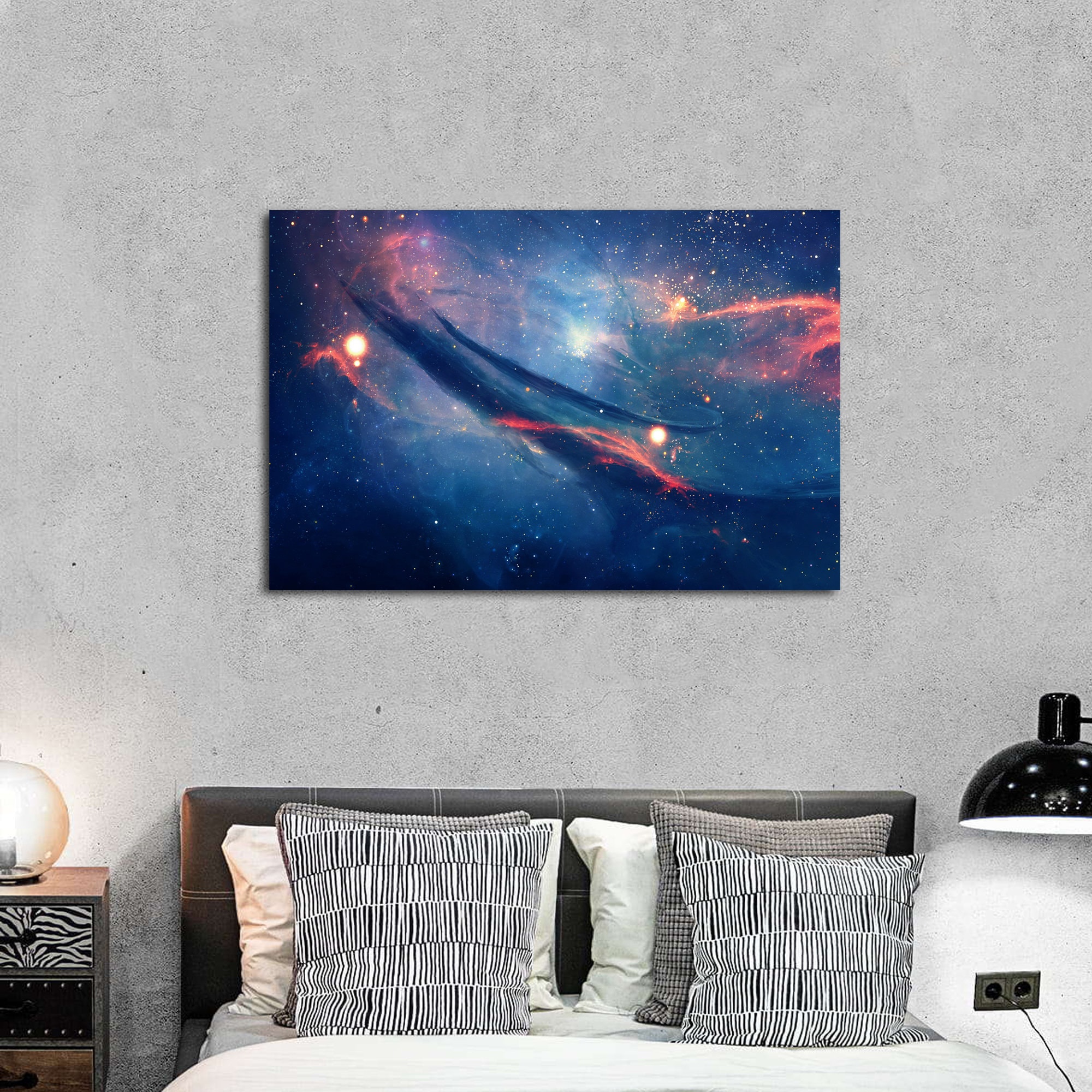 Nebula Canvas Wall Art Colorful Space Wall Decor Galaxy Prints Pictures ...