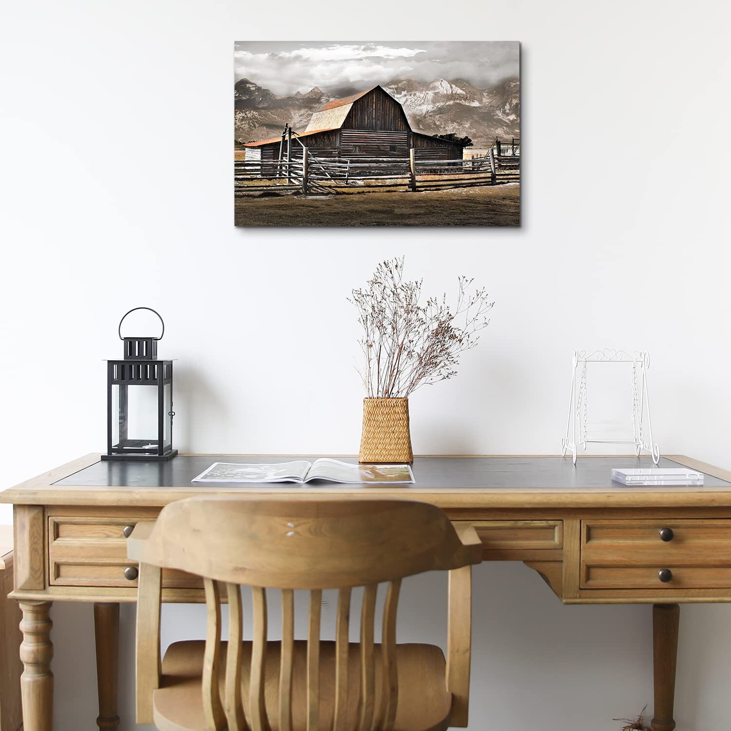 Barn Canvas Wall Art Barn Pictures Wall Decor Grand Teton National Park ...