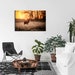 Deer in Sunset Canvas Wall Art, Sunset Forest Landscape Wall Decor ...