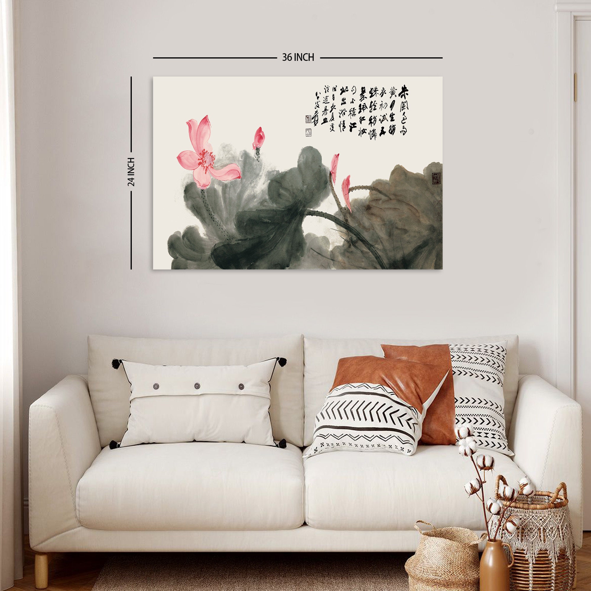 Vintage Chinese Canvas Wall Art Chinese Traditional Ink - Etsy