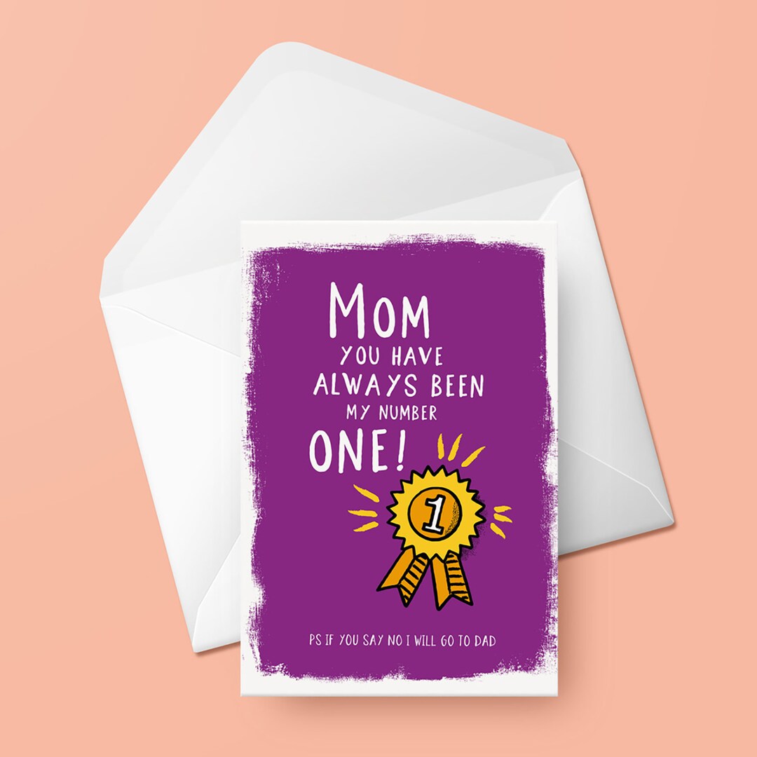 Mom is Number One Mothers Day Mom - Etsy