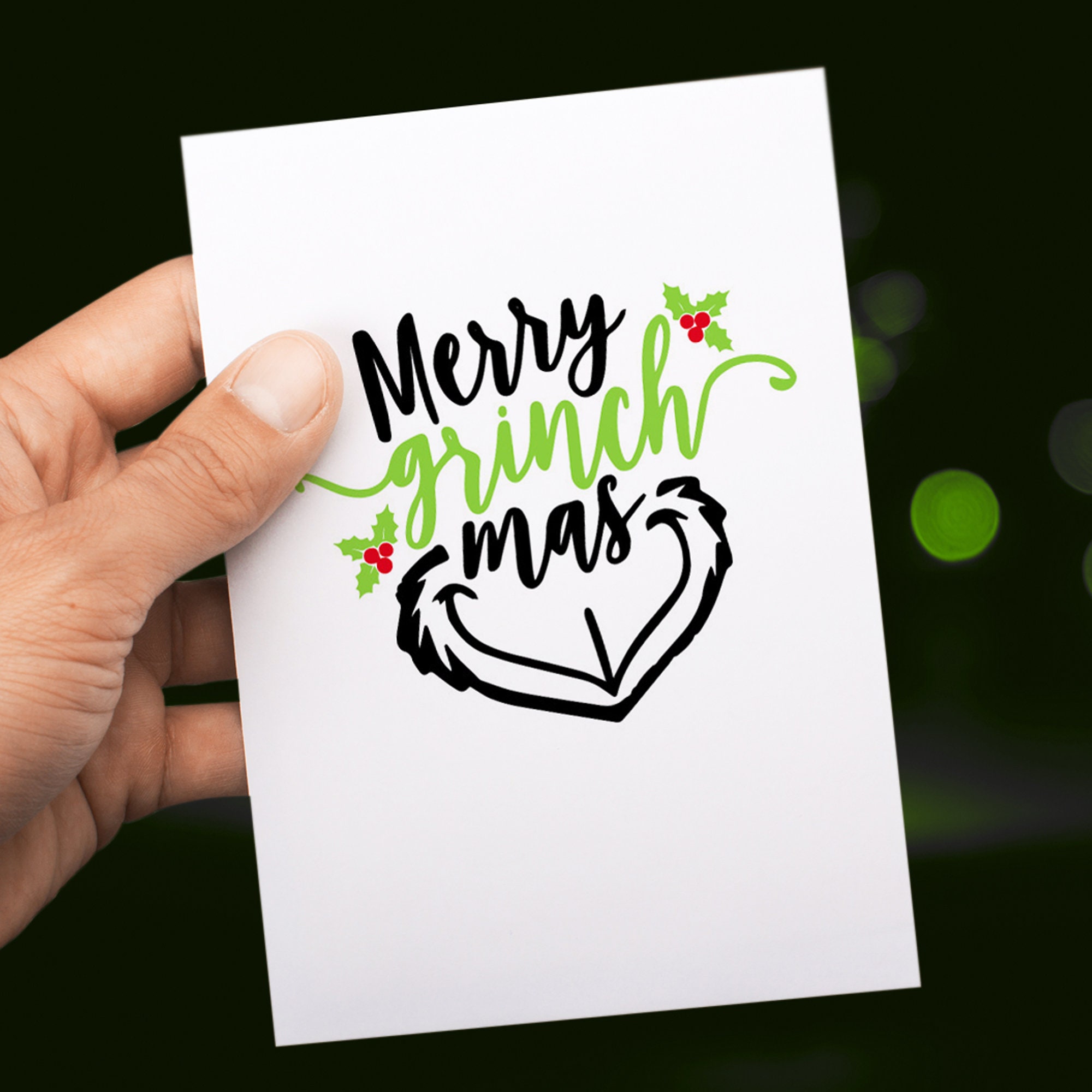 Grinchmas - Grinch - Christmas Card - Etsy