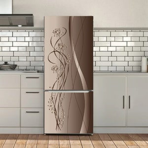 Fridge Wrap Refrigerator Wrap Vinyl Decorative Fridge Decals Kitchen ...