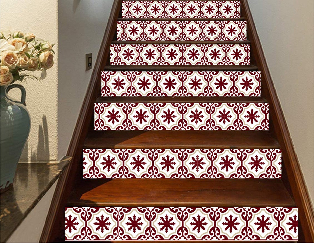 Stair Riser Decals Peel and Stick Removable Strip Self Adhesive Stair ...