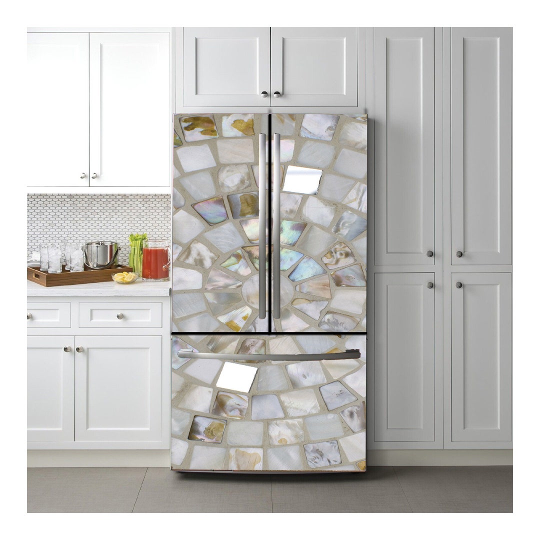 Fridge Wrap Refrigerator Vinyl Mural Removable Sticker Peel and Stick ...