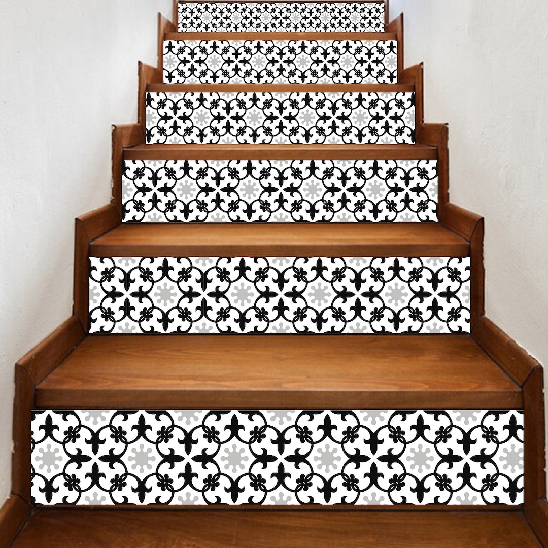 Pack X 10 Stair Riser Decals Peel and Stick Removable Strip Self ...