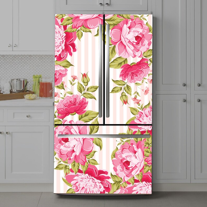 Fridge Wrap Refrigerator Wrap Vinyl Decorative Fridge Decals Kitchen ...