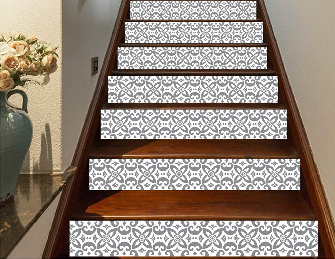 Stair Riser Decals Peel and Stick Removable Strip Self Adhesive Stair ...