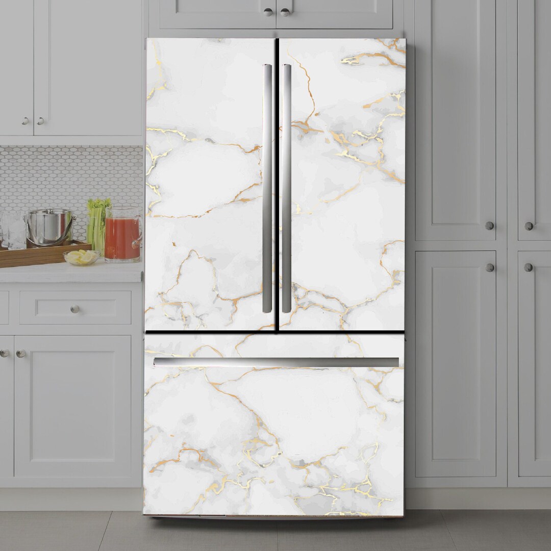 Fridge Wrap Side by Side Refrigerator Wrap Farmhouse Fridge Removable ...