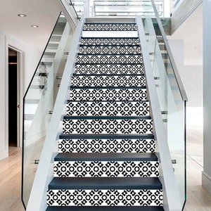 Stair Riser Decals Peel and Stick Removable Strip Self Adhesive Stair ...