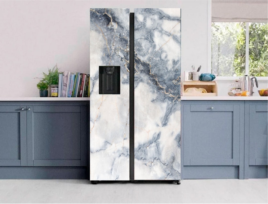 Fridge Wrap Side by Side Refrigerator Wrap Farmhouse Fridge Removable ...