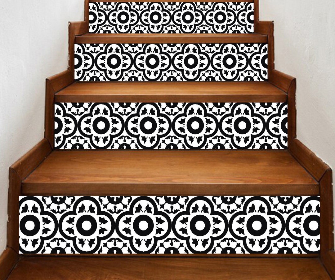 Stair Riser Decals Peel and Stick Removable Strip Self Adhesive Stair ...