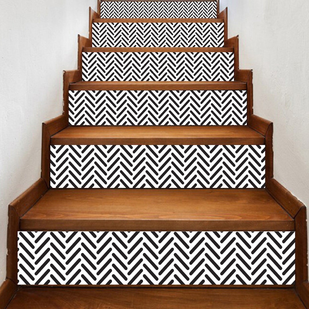 Pack X 5 Stair Riser Decals Peel and Stick Removable Strip Self ...