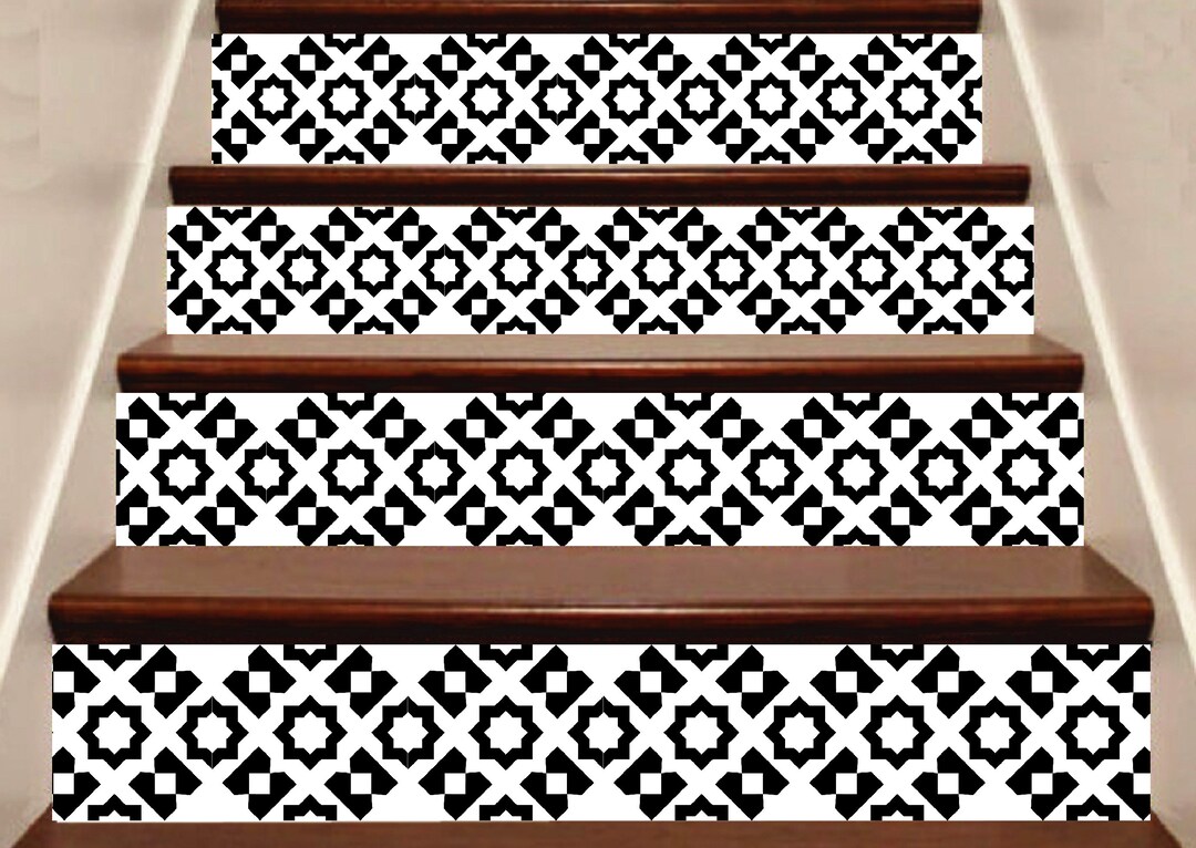 Stair Riser Decals Peel and Stick Removable Strip Self Adhesive Stair ...