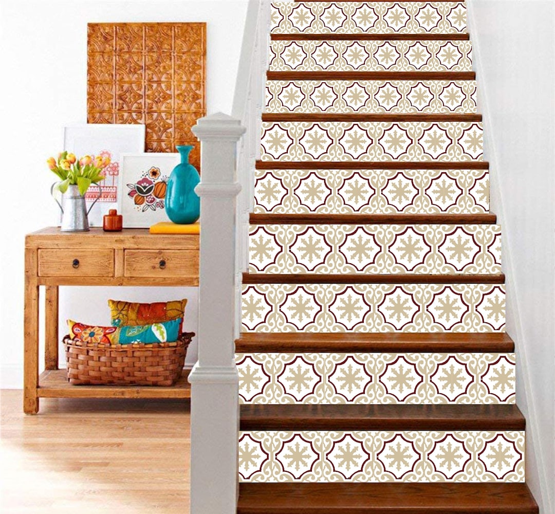 Pack X 10 Stair Riser Decals Peel and Stick Removable Strip Self ...