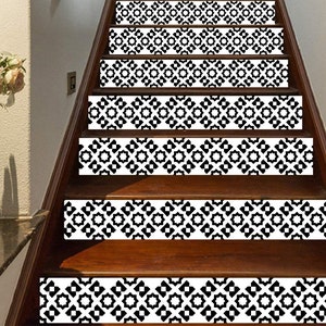 Stair Riser Decals Peel and Stick Removable Strip Self Adhesive Stair ...