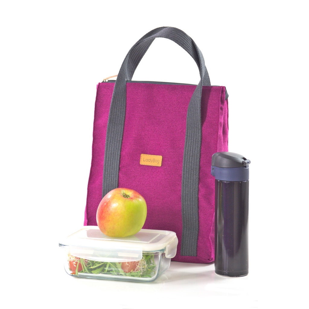 Light Gray Lunchbag Insulated Bag for Lunch Business Lunch Bag Made to ...