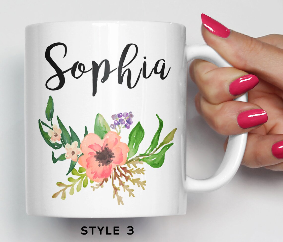 Custom Name Mug, Name Mug, Personalized Mug With Name, Gift for Her ...