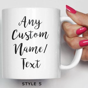 Custom Name Mug, Name Mug, Personalized Mug With Name, Gift for Her ...