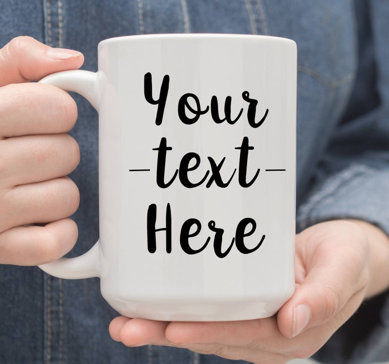 Design Your Own Mug White 15 oz Mug Expediated Production | Etsy