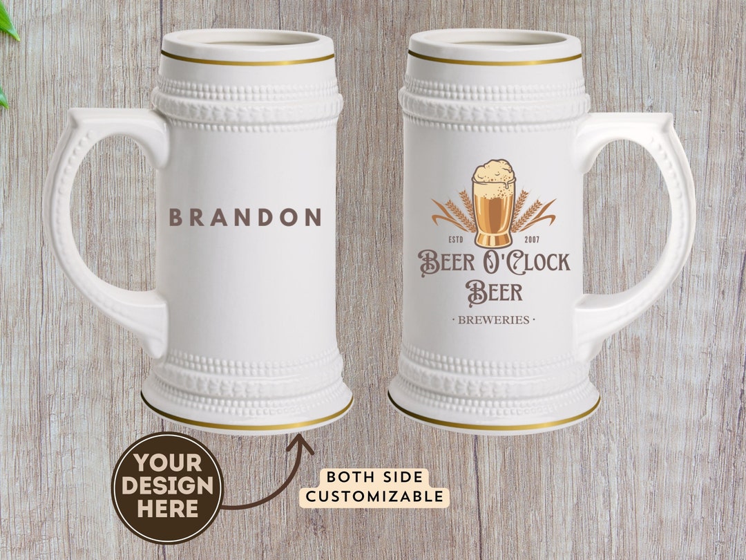 Personalized Beer Mug, Custom Beer Mug, Beer Stein, Beer Lover Gift ...