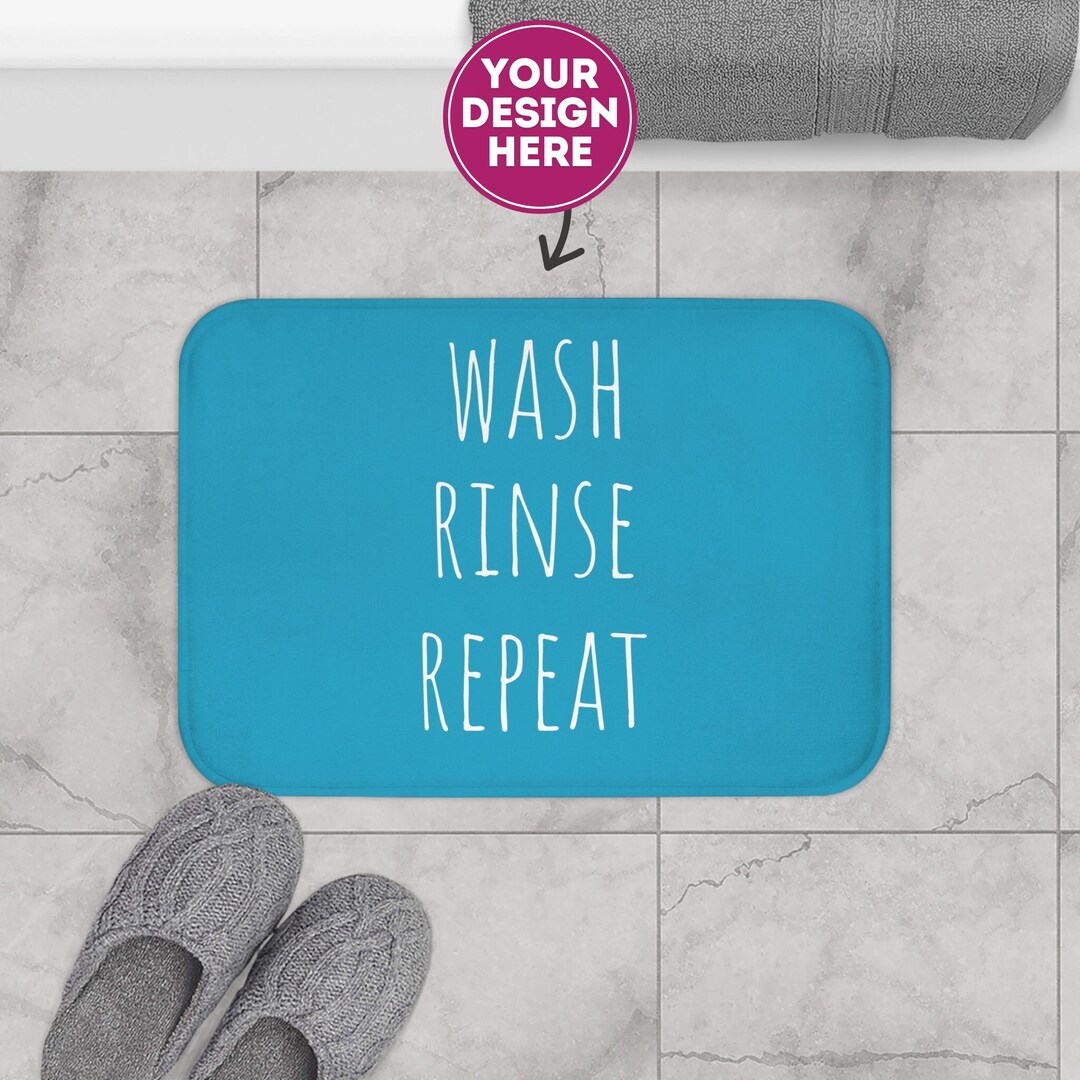 Custom Bath Mat, Personalized Bath Mat, Custom Bath Rug, Bathroom Mat ...