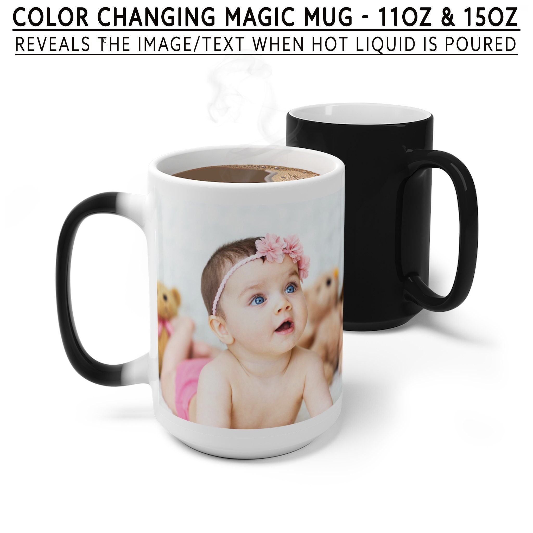 Color Changing Mug Photo Magic Mug Fathers Day Mug Custom - Etsy