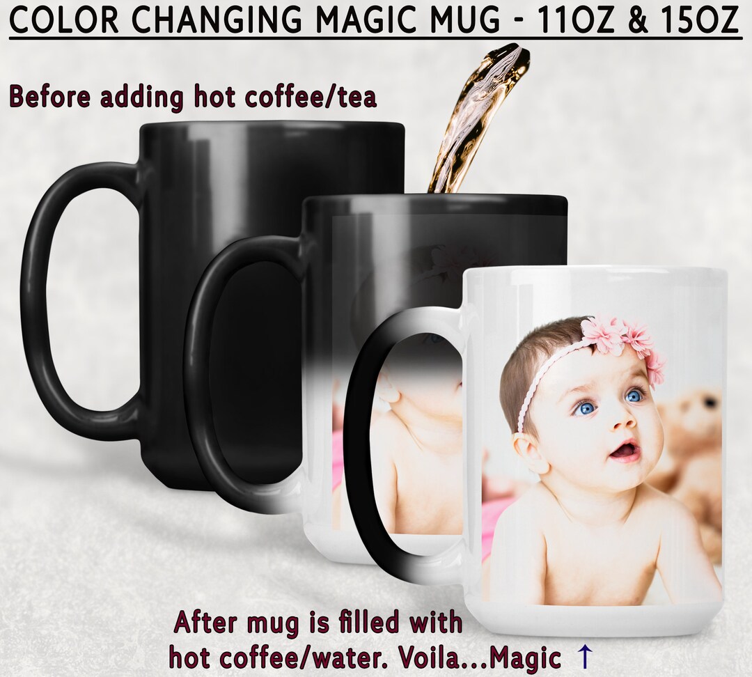 Color Changing Mug, Photo Magic Mug, Fathers Day Mug, Custom Magic Mug ...