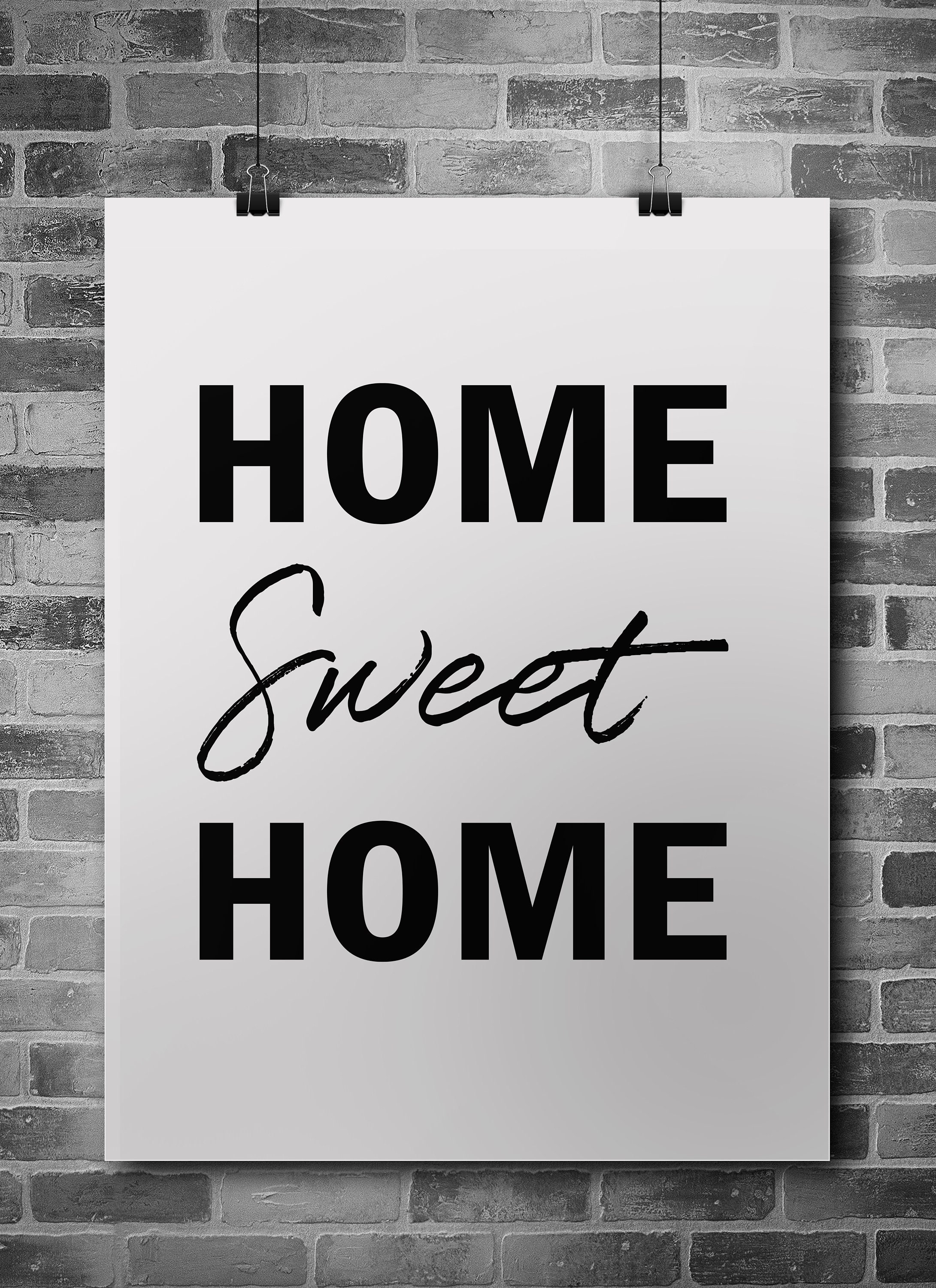 Home Sweet Home Poster Housewarming Gift New Home Gift Home | Etsy