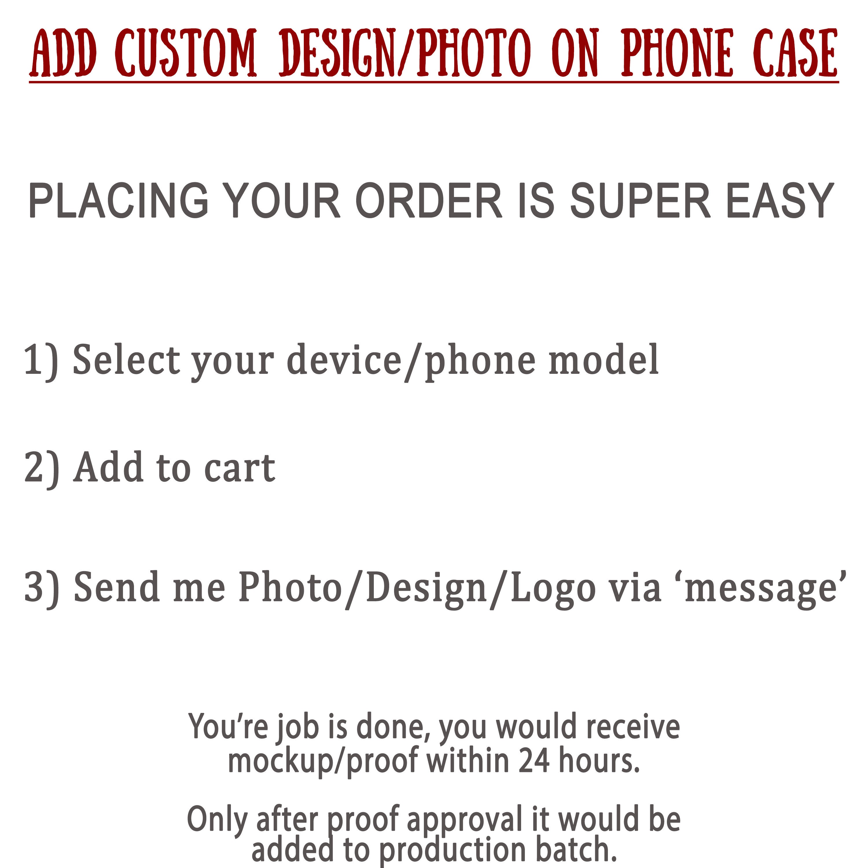 Custom Phone Case Personalized Picture Photo Image Case Cover | Etsy