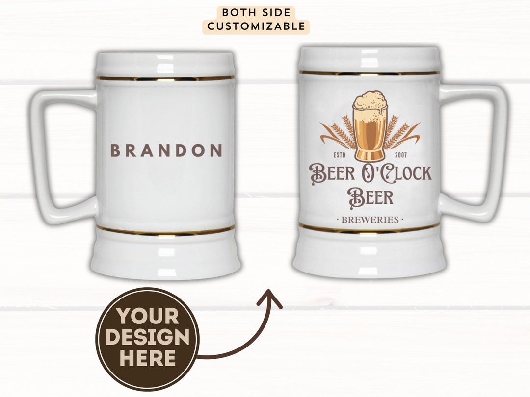 Custom Beer Stein, Ceramic Beer Steins, Personalized Beer Stein, Custom ...