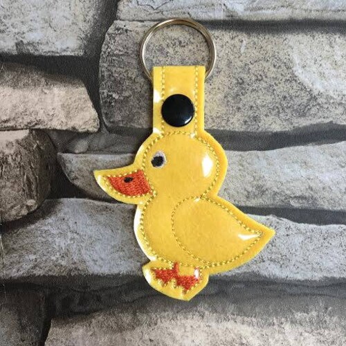 Duck Key Fob Machine Embroidery Design Duck Keyring Key - Etsy