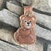 Bear Key Fob Machine Embroideryteddy Bear Fob Key Fob Fob - Etsy UK