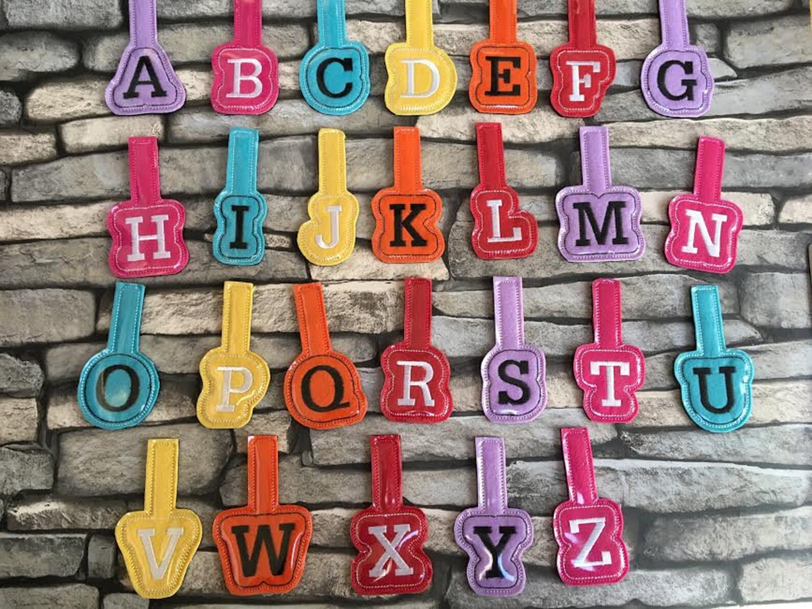Alphabet Key Fobs, Machine Embroidery, ITH, in the Hoop, Alphabet ...